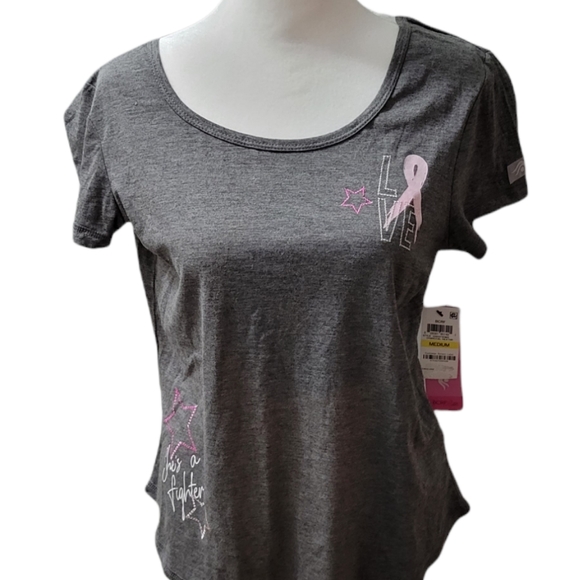 Ideology | Tops | Sale Ideology Shes A Fighter Scoop Neck Short Sleeve ...